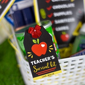 Printable Teacher Survival Kit | Teacher Appreciation Week Present ...