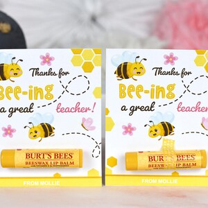 Printable Teacher Appreciation Lip Balm Holder | Teacher Gift | Lip ...