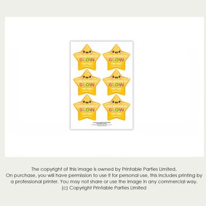 Printable Personalised Star Tag to Add to Glow Sticks | End of Term ...