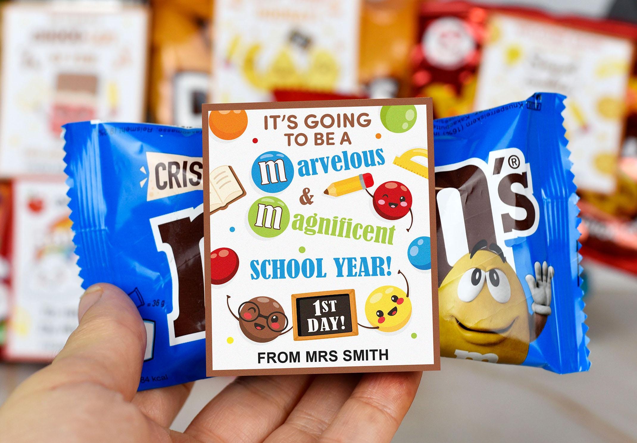 Personalized Back to School Treat Tags: Student Gift (PDF Download, US ...