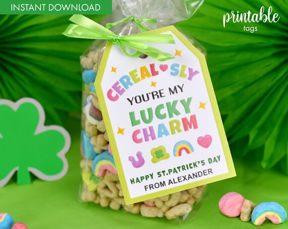 St Patricks Day Printable Gift Tag | Printable Kids Gift | St Patricks ...