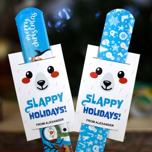 Printable Christmas Slap Bracelet Tag: Classroom Gift (PDF) - Etsy