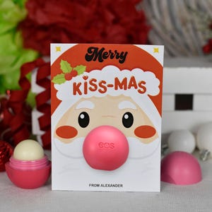 Printable Christmas Lip Balm Holder | Christmas Teacher Gift | Lip Balm ...