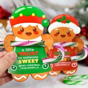 Printable Christmas Candy Cane Holder | Classroom Gift | Christmas ...