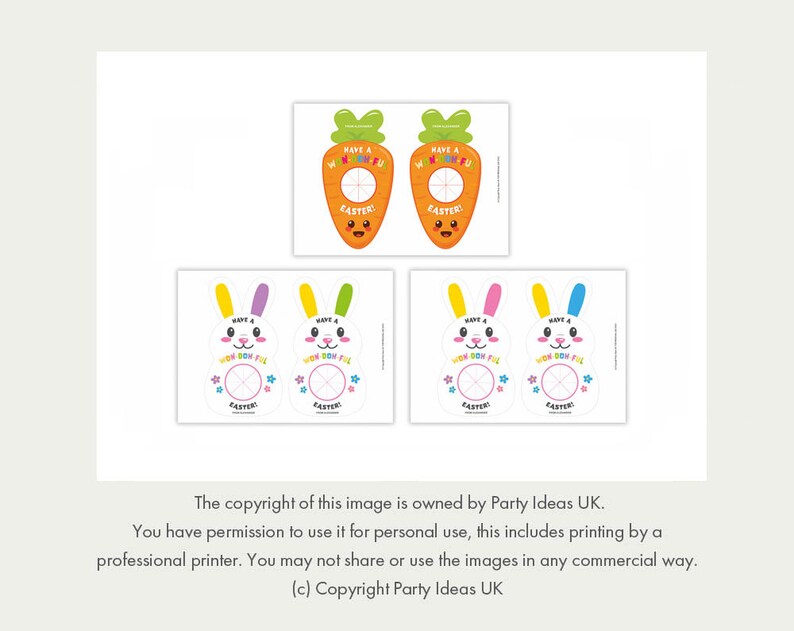 Easter Play Dough Gift Card: Bunny & Carrot Design (printable PDF) - Etsy