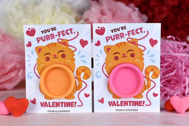 Play Dough Valentines Gift Card | Printable Class Valentine Day Gifts ...