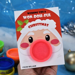 Play Dough Christmas Gift Card | Printable Class Holiday Gifts | Non ...