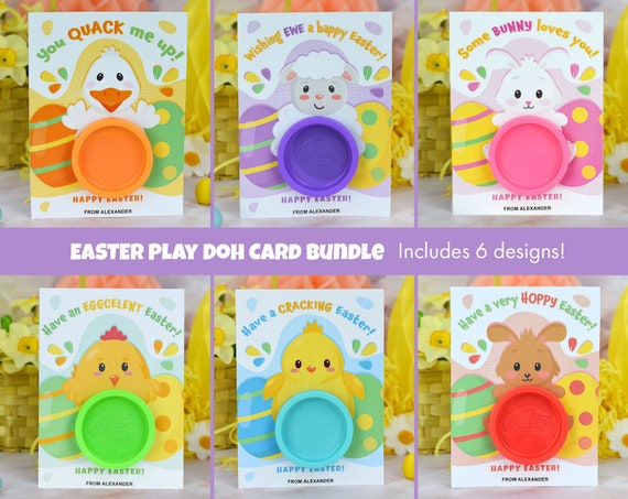 Play-Doh Easter Gift Card | Printable Class Mates Gift | Non-candy Gift ...