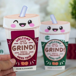 Printable Teacher Appreciation Coffee Card Holder | Funny Back to ...