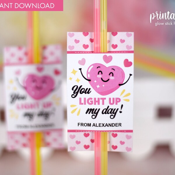 Valentines Day Glow Stick - Etsy