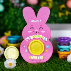 Easter Play Dough Gift Card Printable Class Easter Gifts Non-candy Gift ...