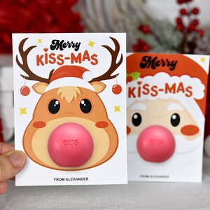 Printable Christmas Lip Balm Holder | Christmas Teacher Gift | Lip Balm ...