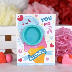 Play Dough Valentines Gift Card | Printable Class Valentine Day Gifts ...