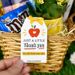 Printable Apple Gift Tags: Teacher Appreciation Week (PDF) - Etsy