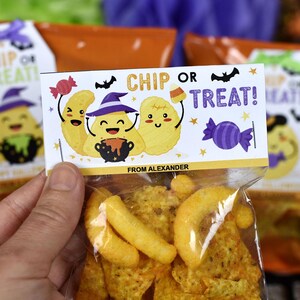 Printable Halloween Chips Tag and Bag Topper | Halloween Gift for Kids ...
