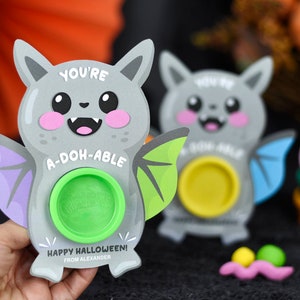 Printable Halloween Play Dough Holder | Non-candy Halloween Gift for ...