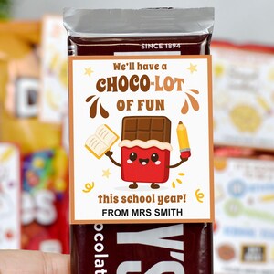 Personalized Back to School Treat Tags: Student Gift (PDF Download, US ...