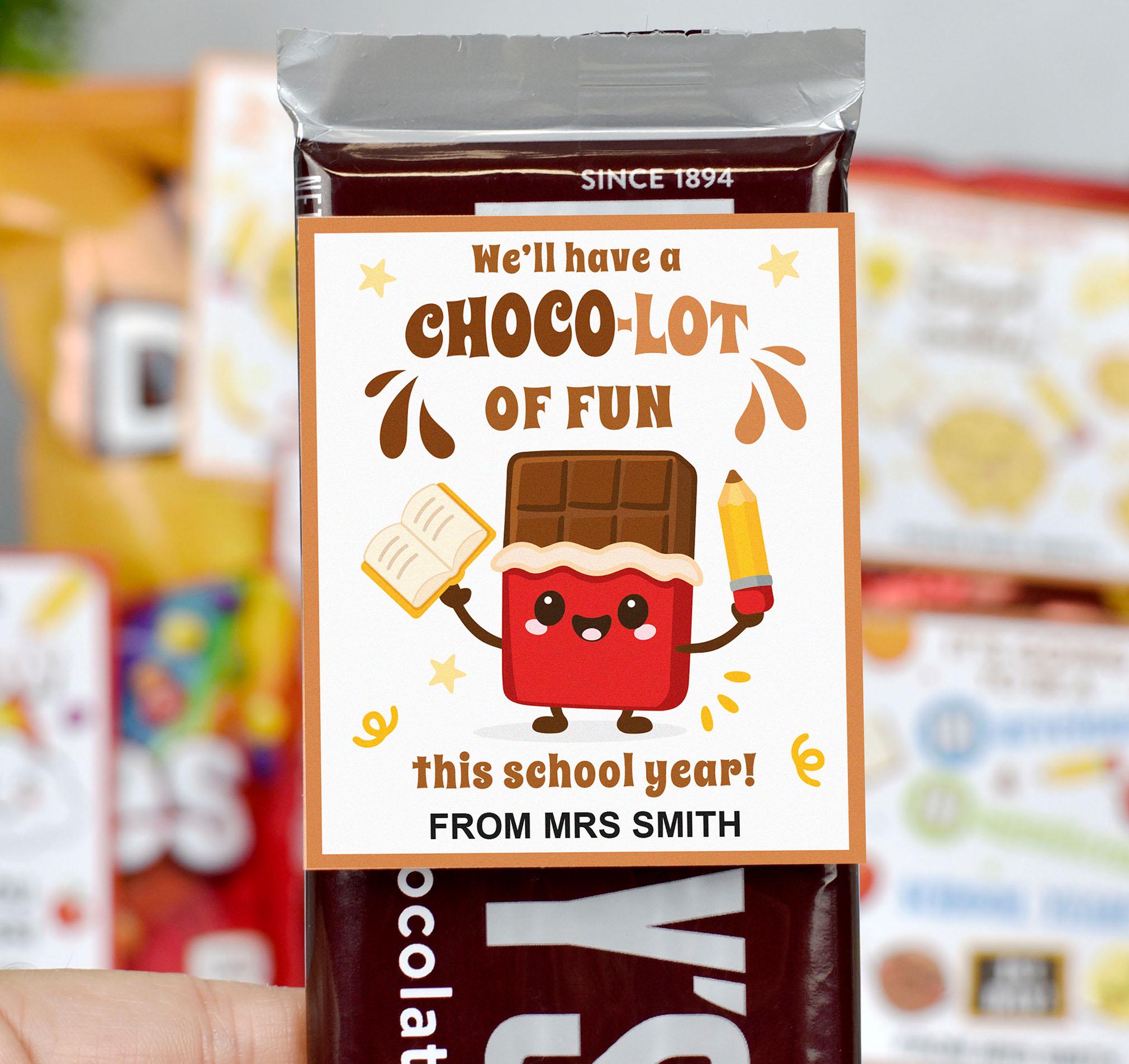 Personalized Back to School Treat Tags: Student Gift (PDF Download, US ...