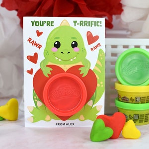 Play Dough Valentines Gift Card | Printable Class Valentine Day Gifts ...