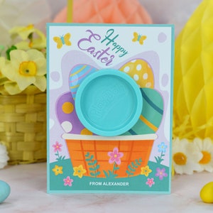 Play Dough Easter Gift Card Printable Class Easter Gifts Non-candy Gift ...
