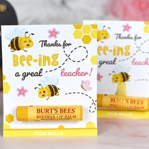 Printable Teacher Appreciation Lip Balm Holder | Teacher Gift | Lip ...