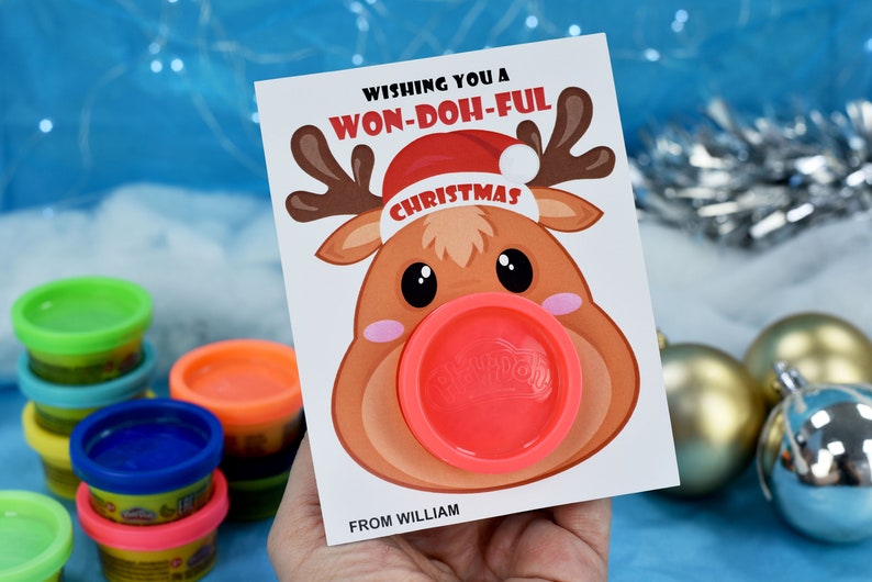 Printable Christmas Play Dough Holders: Holiday Classroom Gifts (8 ...