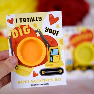 Printable Play Dough Valentines Gift Card for Boys Class Valentine Day ...