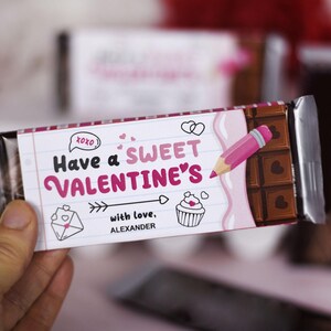 Printable Valentines Candy Bar Wrapper | Class Mates Gift | Small Gift ...