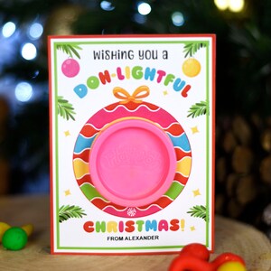 Play Dough Christmas Bauble Gift Card | Printable Class Holiday Gifts ...