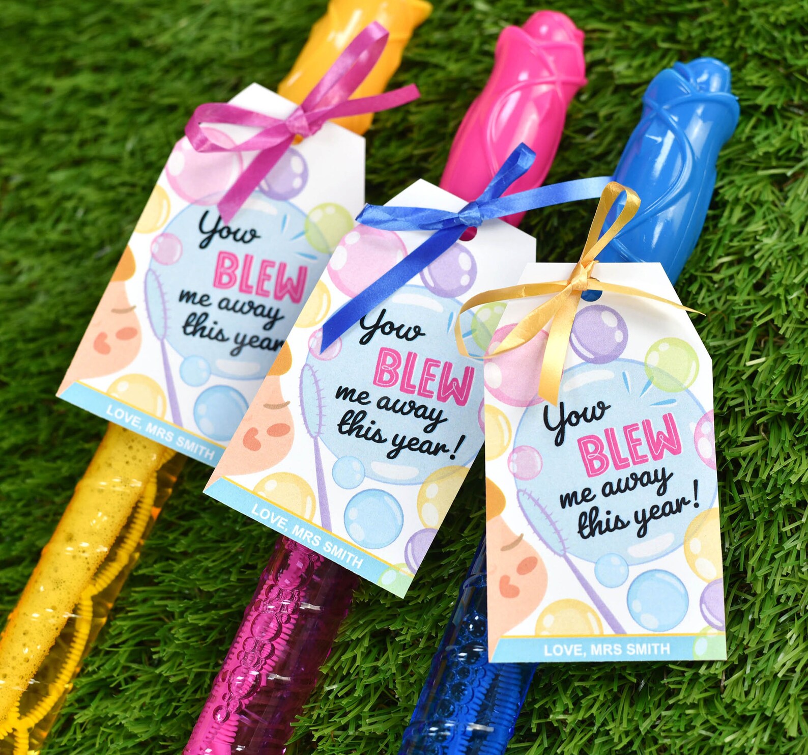 Printable Bubbles Gift Tag: Teacher End of Term Gift (PDF) - Etsy