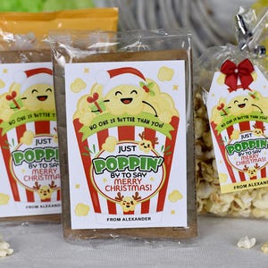 Printable Christmas Popcorn Tag | Christmas Gift Tag for Kids ...