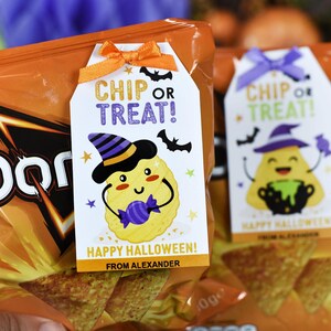 Printable Halloween Chips Tag and Bag Topper | Halloween Gift for Kids ...