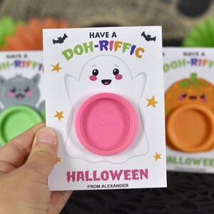 Halloween Play Dough Gift Card: Printable Classmate Favor (PDF) - Etsy