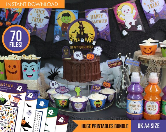 Printable Halloween Party Package | Digital Downloads | Halloween Party ...
