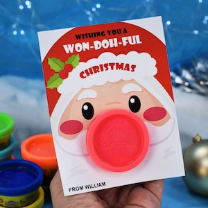 Printable Christmas Play Dough Holders | Holiday Class Gifts | 8 ...