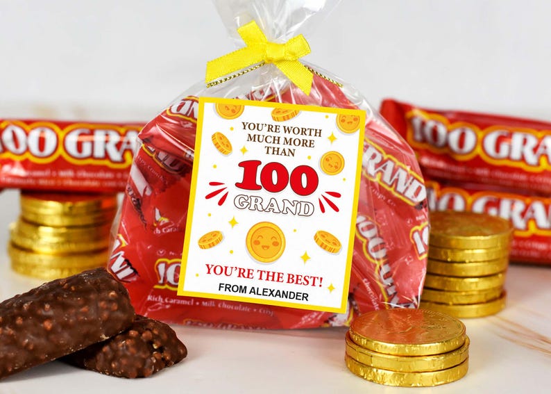 Printable Candy Gram Gift Tag: Teacher, Nurse, Employee Thanks (PDF) - Etsy