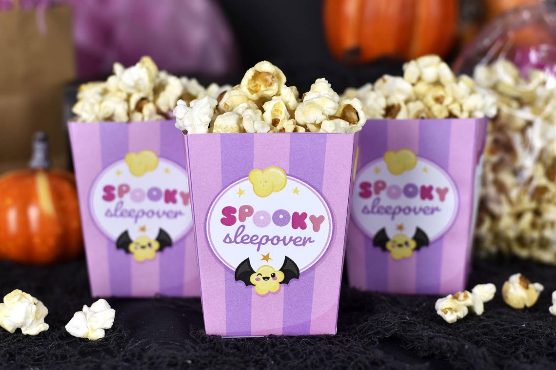 Printable Halloween Spooky Sleepover Snack Box (PDF) - Etsy