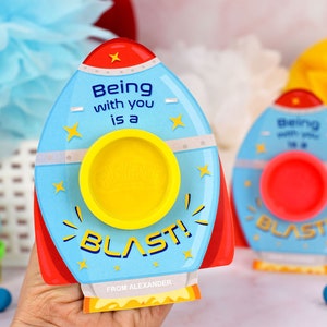 Play-doh Valentines Gift Card Printable Class Mates Gift Non-candy Gift ...