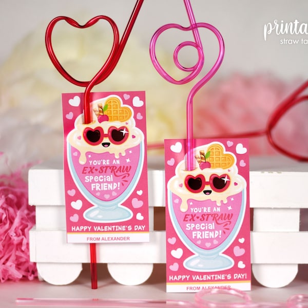 Valentines Day Straws - Etsy