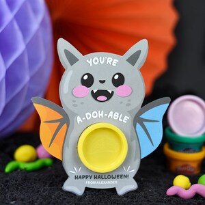 Printable Halloween Play Dough Holder | Non-candy Halloween Gift for ...