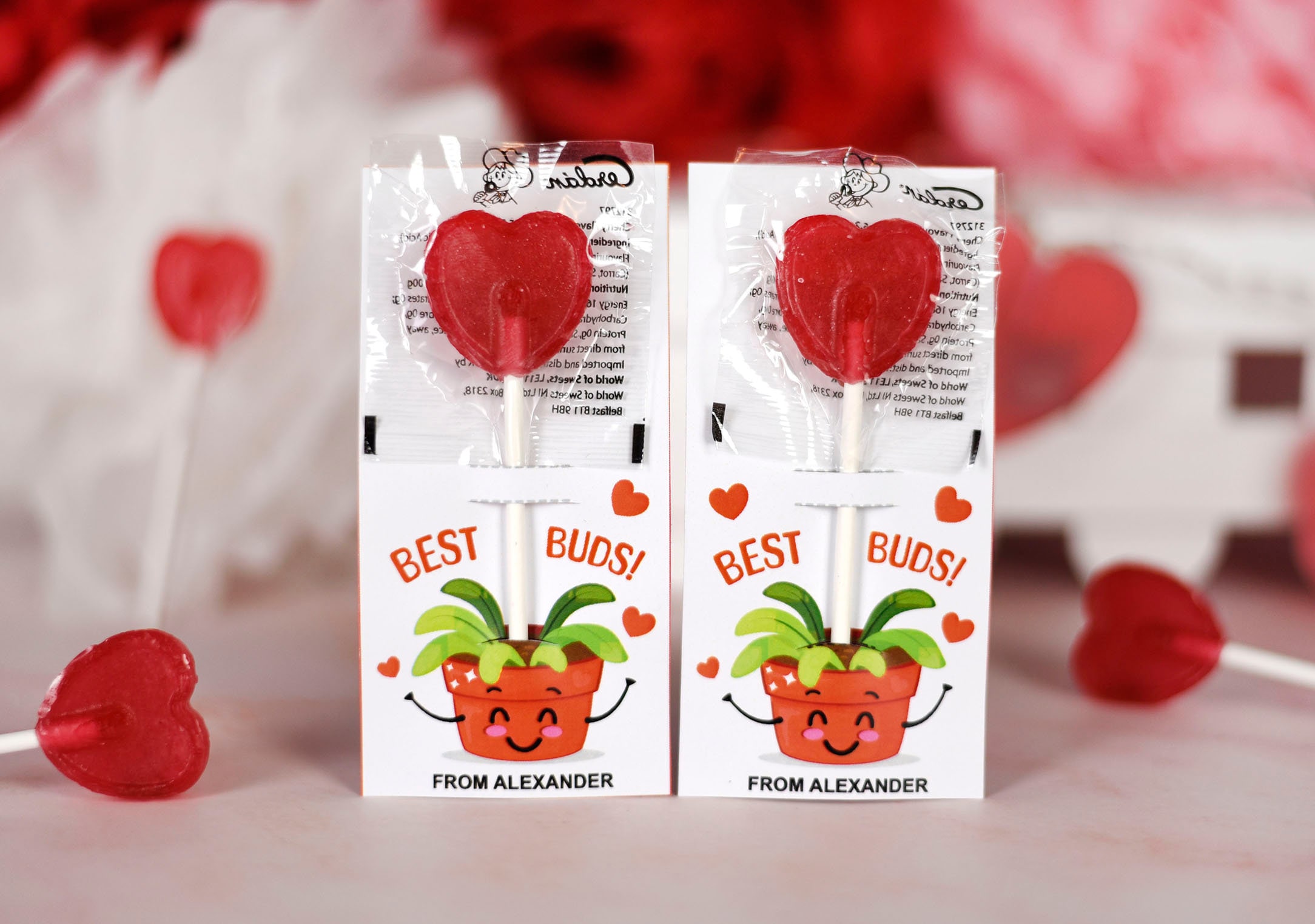 Kids Valentines Printable Lollipop Labels | Class Mates Gift ...