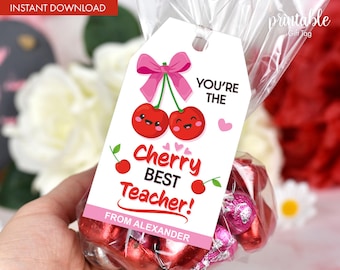 Printable Teacher Appreciation Fruit Gift Tag, You're a Cherry Sweet ...