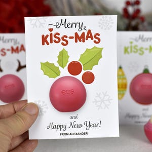 Printable Christmas Lip Balm Holder | Christmas Teacher Gift | Lip Balm ...