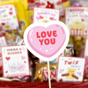 Printable Valentines Day Treat Tags, Candy Grams, Valentines Pun Cards ...