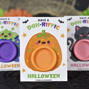 Halloween Play Dough Gift Card: Printable Classmate Favor (PDF) - Etsy