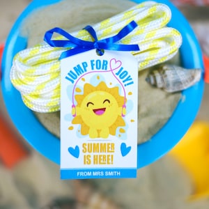 Printable Personalised Jump Rope Tag | End of Term Gift | Teacher Gift ...