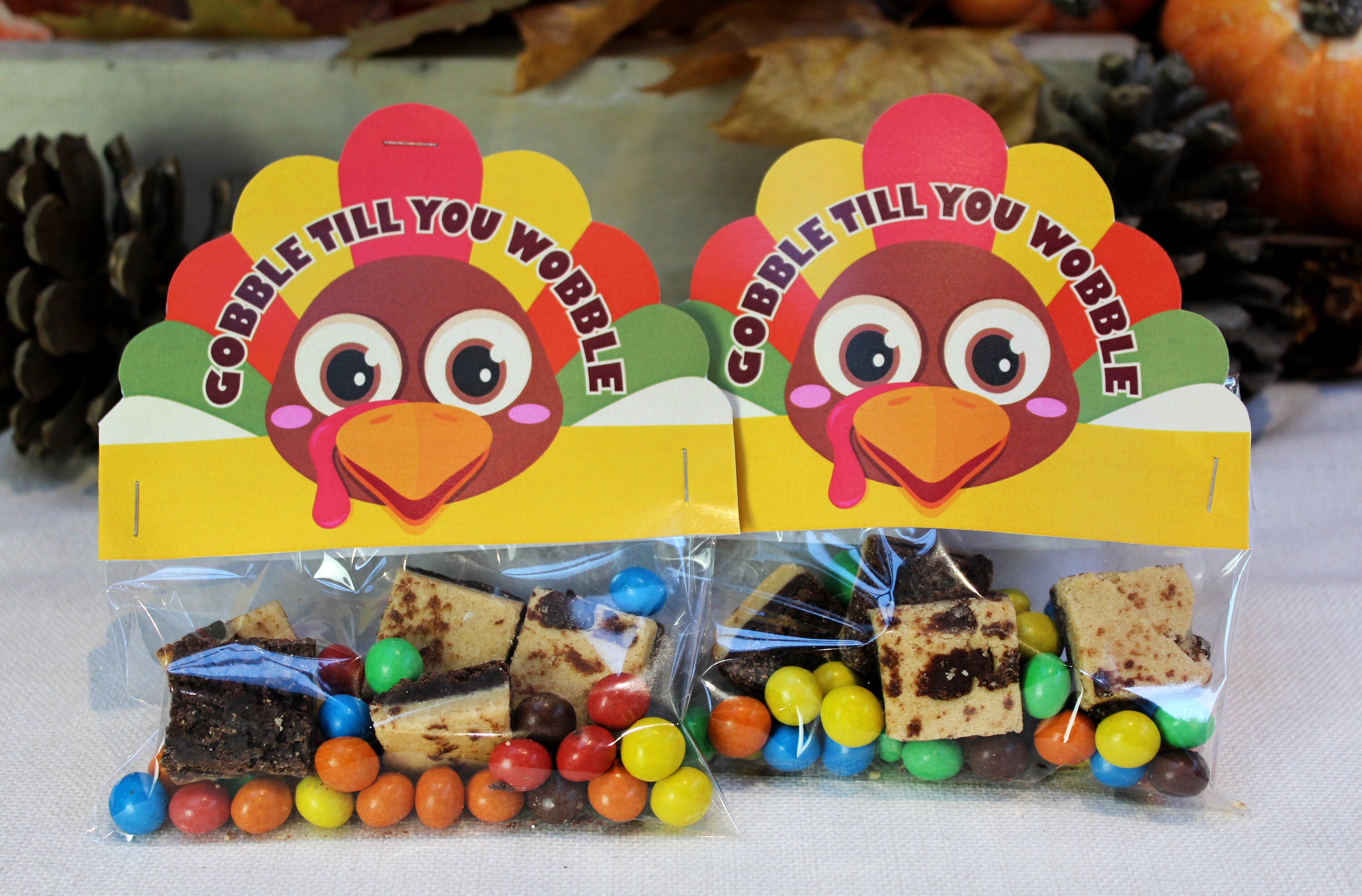 Printable Turkey Candy Bag Topper: Thanksgiving Favor (PDF) - Etsy