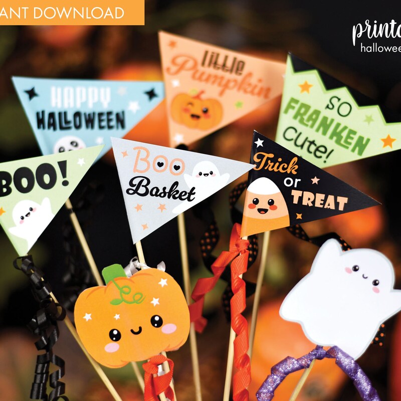 Halloween Pennant Flag - Etsy