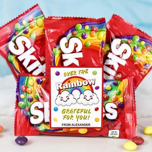 Rainbow Candy Gram Gift Tag: Teacher, Nurse, Employee Thanks (digital ...