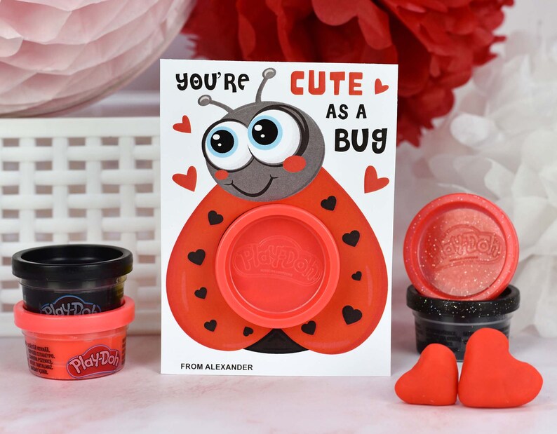 Tarjetas de San Valentín con plastilina: Regalo imprimible para ...
